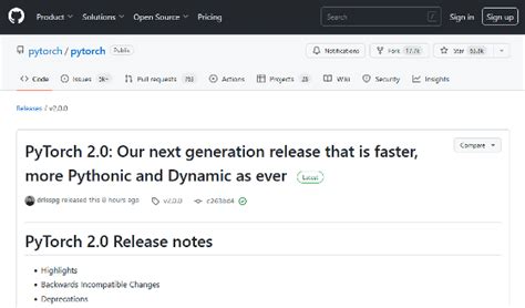 major update version of ai library pytorch used in image generation