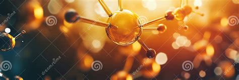 An Abstract Representation Of Molecular Structures Highlighting The