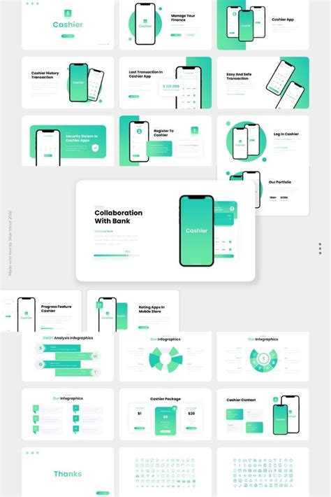 Cashier Payment Mobile Apps Keynote Template