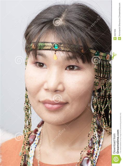 Beautiful Chukchi Woman Beautiful Women Stock Images