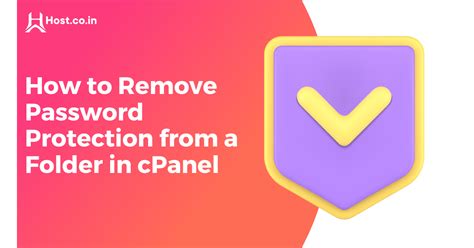 how to remove password protection from a folder in cpanel