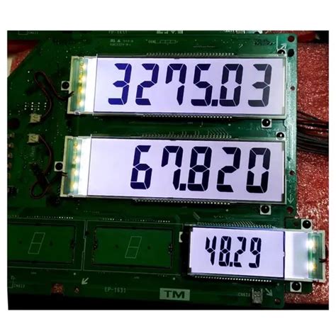 Custom 6 Digits Mono Seven Segment Lcd Display Module For Power Meter