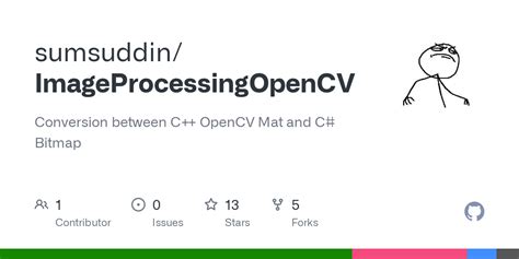 GitHub Sumsuddin ImageProcessingOpenCV Conversion Between C OpenCV Mat And C Bitmap