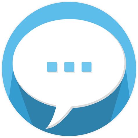 Download Message Bubble Icon Blue Background