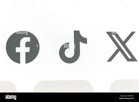 Set Of Popular Social Media Mobile Apps Icons Facebook Instagram And X Twitter Vector