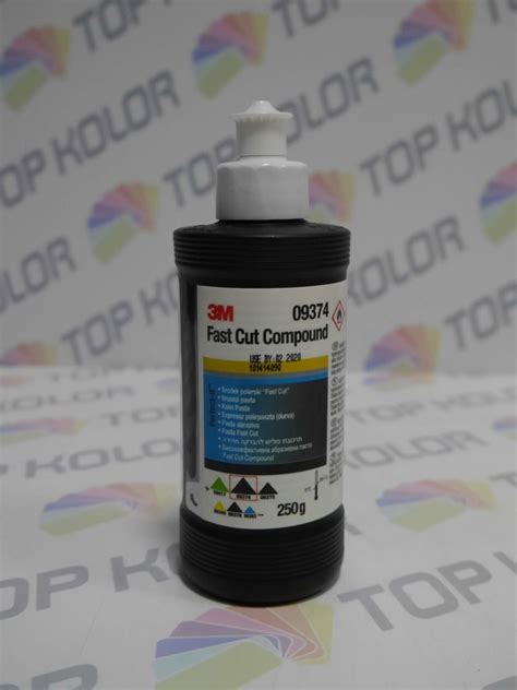 3M 09374 Fast Cut Compound biały korek Pasta polerska 250g | TopKolor