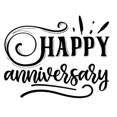 Happy Anniversary Clip Art Black And White A Black And White Image Of
