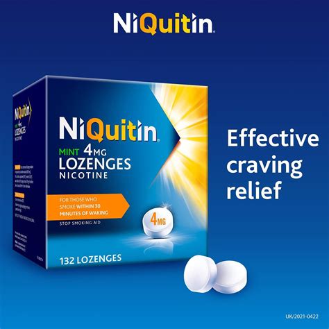 Niquitin 4mg Mint Lozenges 132 Lozenges For Effective Smoking Craving