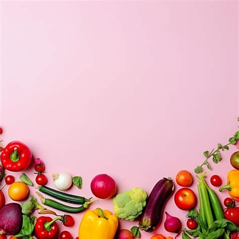 Premium Ai Image Vibrant Vegetables Backgrounds