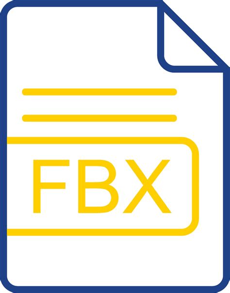 Fbx File Format Line Two Colour Icon Design 43751459 Vector Art At Vecteezy