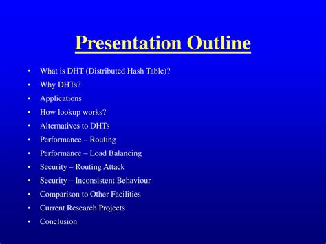 distributed hash tables ppt download