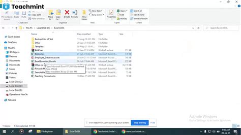 Insert And Delete Ms Excel Class Recording Teachmint