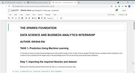 diksha rai on linkedin task1 thesparksfoundation datascience python machinelearning… 18