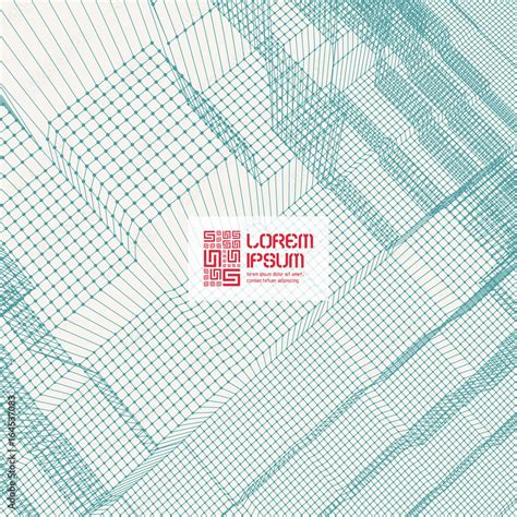 Lattice Structure Science Or Technology Background Graphic Design D Grid Surface Abstract