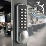 BL ECP Metal Gate Lock With Anti Climb Knob Turn ECP Keypad Mm Latchbolt Inside