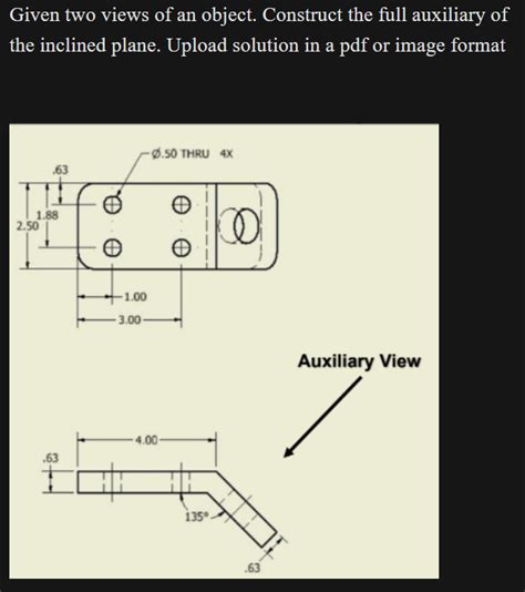 Solved Given Two Views Of An Object Construct The Full Chegg