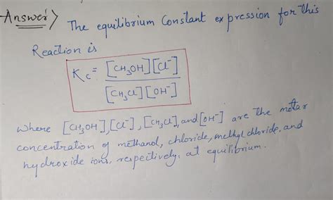 [solved] Writing As Concentration Equilibrium Constant Expression O