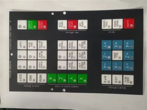 pvc fanuc cnc and vmc machine touch membrane keypad at ₹ 1200 piece in