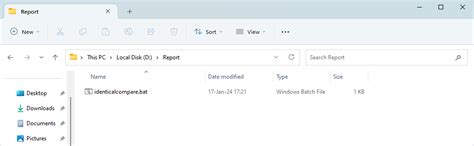 Automatically Delete A Comparison Report For Identical Databases
