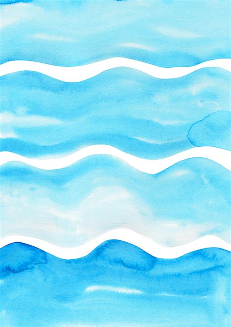 일러스트 파란색 수채화 패턴 물결 유토이미지 상세페이지 베이직샵 20919540