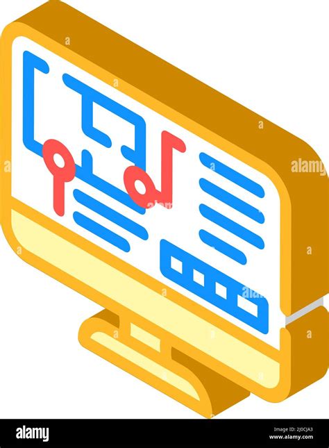 Computer Architect Software Isometric Icon Vector Illustration Stock Vector Image Art Alamy