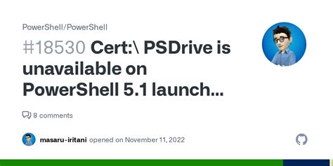 Cert Psdrive Is Unavailable On Powershell 51 Launched By Cmd When Cmd Is Launched On