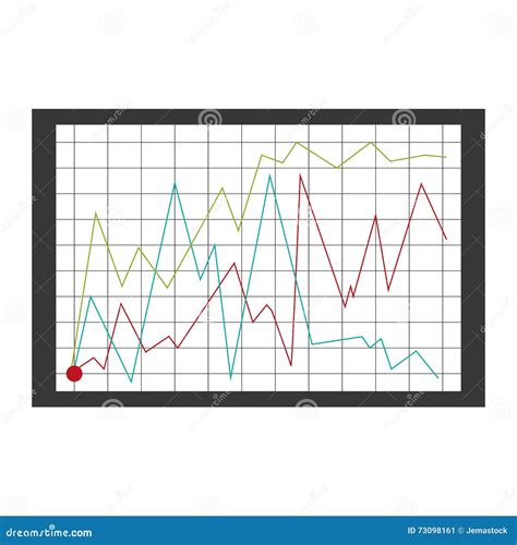 Statistics Chart Vector Illustration Stock Illustration