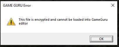 Gameguru Classic Encryption Error Issue TheGameCreators GameGuruRepo GitHub