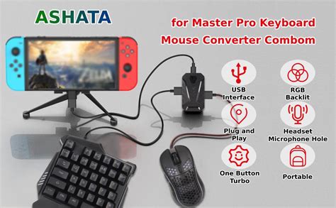 Gaming Keyboard And Mouse Converter Combo For Master Pro Keyboard