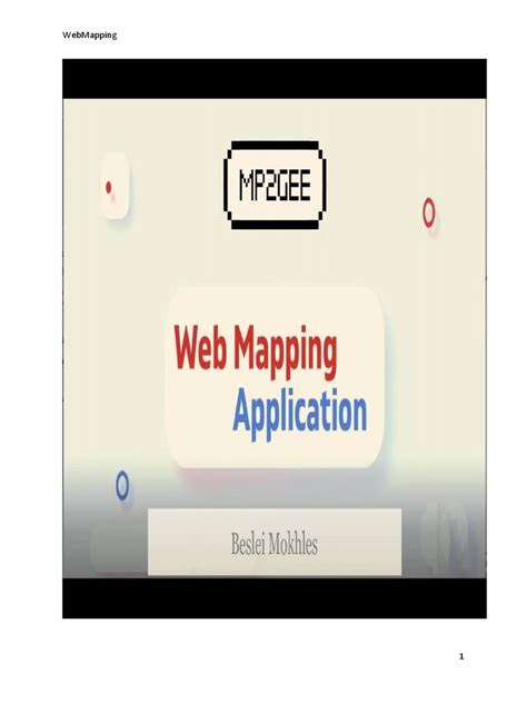 Webmapping 1 | PDF
