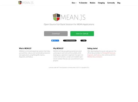 Mean By Meanjs A Express Template Built At Lightspeed