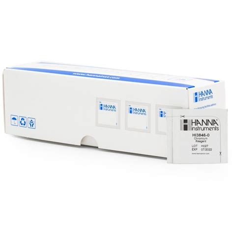 Chromium Test Kit Replacement Reagents 100 Tests Hi3846 100 Hanna Instruments Australia