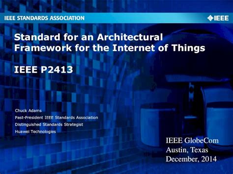 Pdf Standard For An Architectural Framework For The Internet Iots