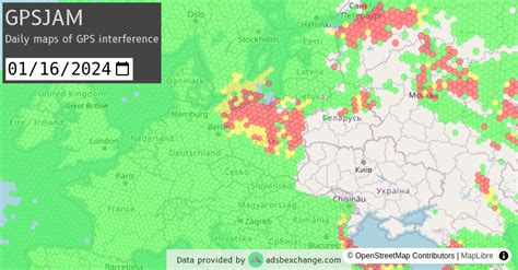 Gpsjam Gps Gnss Interference Map