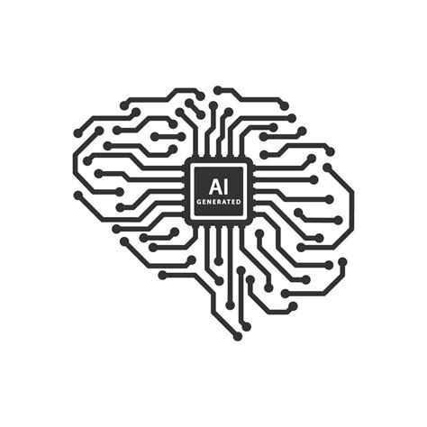 Brain circuit board logo, artificial intelligence technology chip design concept 35791892 Vector ...