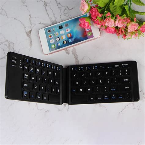 Yibai Wireless Keyboard Foldable Bluetooth Keyboard Portable Bt Wireless Keyboard For Android