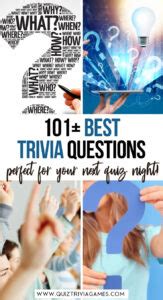 101+ Best Trivia Questions and Answers (Easy, Medium & Hard) - Quiz Trivia Games