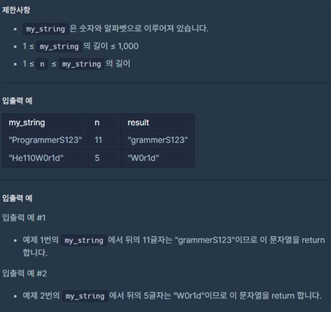 [algorithm] 프로그래머스 문자열의 뒤의 n글자 kotlin