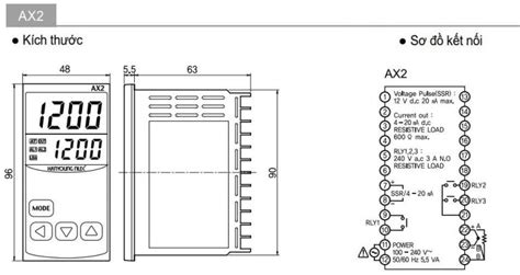 Ax2 2a Bộ điều Khiển Nhiệt độ Hanyoung