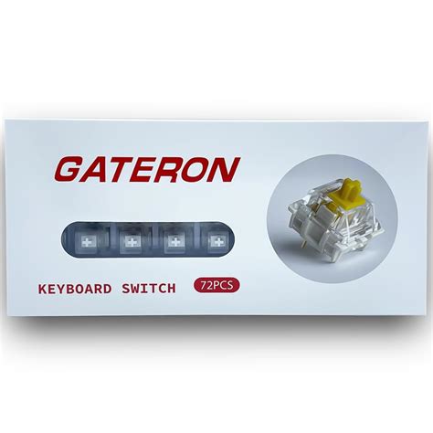 Snapklik.com : DRAOZA Gateron White Clear Pro Switches 3-Pin Pre Lubed ...
