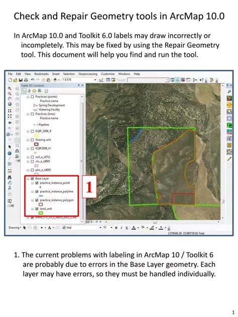 Ppt Check And Repair Geometry Tools In Arcmap 100 Powerpoint