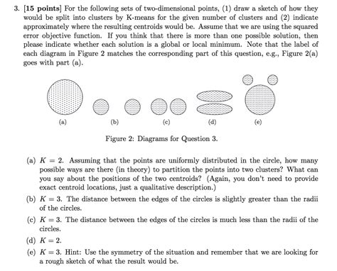 solved 3 15 points for the following sets of