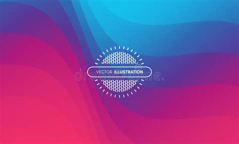 Abstract Wavy Background With Curves Lines Concept Of Cover With Dynamic Effect Stock Vector