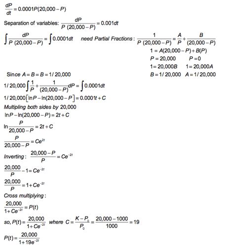 Logistic Differential Equation