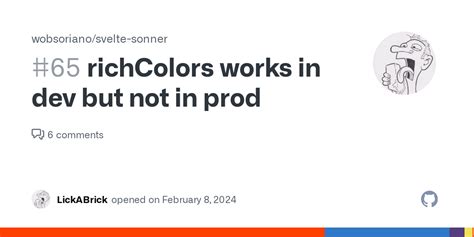 Richcolors Works In Dev But Not In Prod · Issue 65 · Wobsorianosvelte