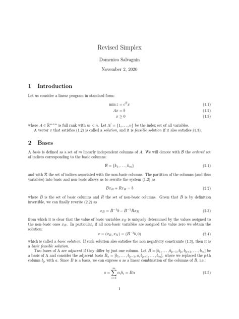 Simplex Pdf Linear Programming Mathematics
