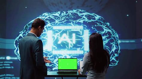 Ai Developers Using Isolated Screen Device For Business Data Analysis