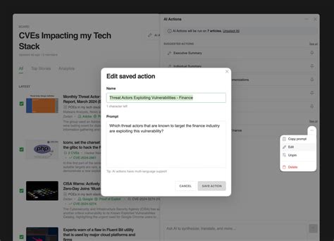 Generate Vulnerability Intelligence Reports In Minutes With Ai Actions