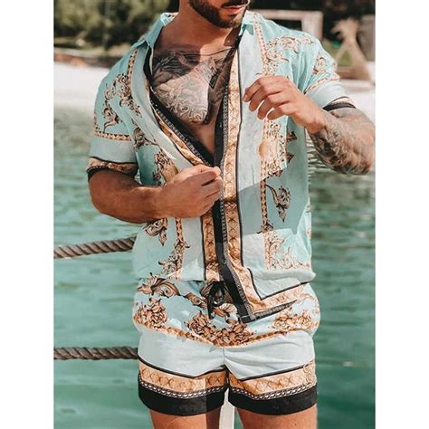 Men Beachwear Shirts