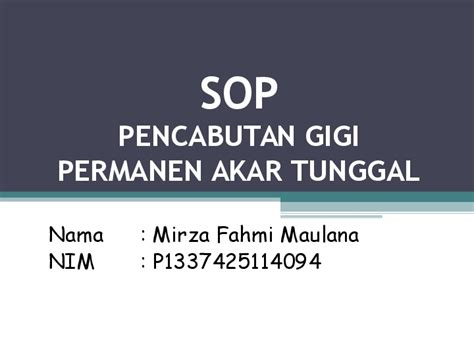 Sop & Csa Extrasi - PDFCOFFEE.COM